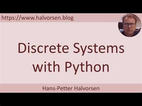 Discrete Systems With Python YouTube