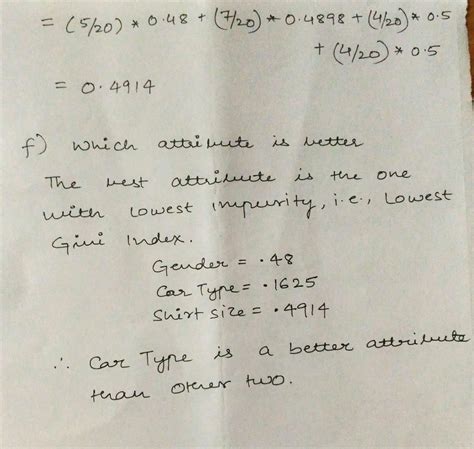 [solved] Consider The Training Examples Shown In The Following Table