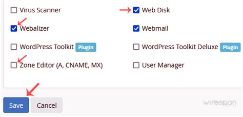 How To Enabledisable Features Of Cpanel Account From Whm Knowledge