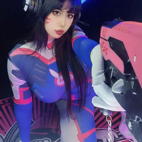 Dva Overwatch Cosplay Sexy Tights Bodysuit Alielnosirrah