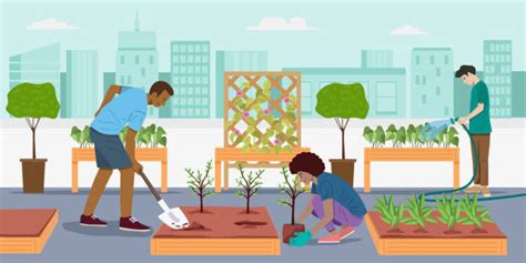 380 Community Planting Tree Stock Illustrations Royalty Free Vector