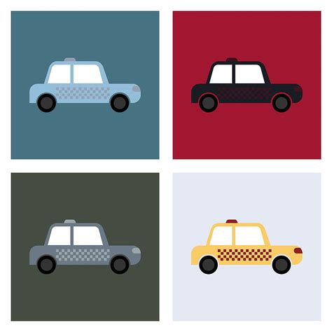 자동차 선형 아이콘 택시 선 자동차 벡터 Ai Eps Uidownload