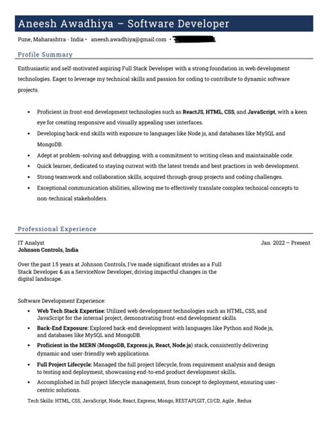 Aneesh Awadhiya Software Developer 2 Pdf Web Development Java Script