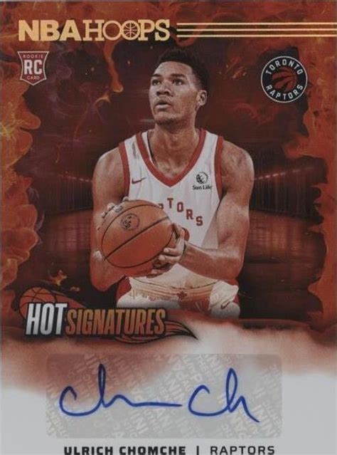 2024 25 Panini Nba Hoops Hot Signatures Rookies Ulrich Chomche Hsr Ulr Au Rc For Sale