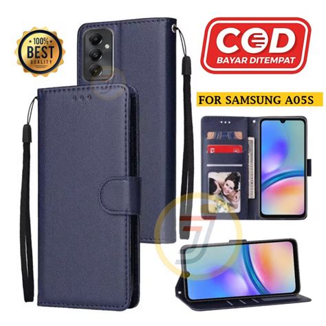 Jual Flip Case Samsung Galaxy A05s Case Wallet Kulit Casing Dompet Case Wallet Leather Flip Case