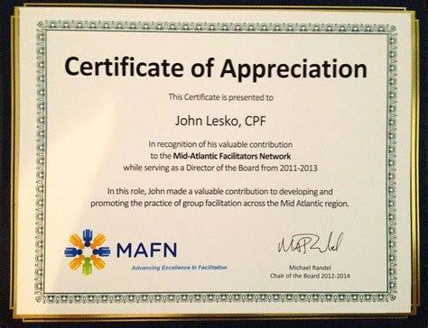 Certificate Of Recognition Wording Examples Free Word Template