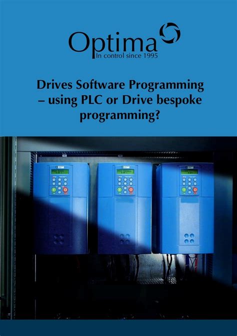 Drives Software Programming Using Plc Or Drive Bespoke Programming