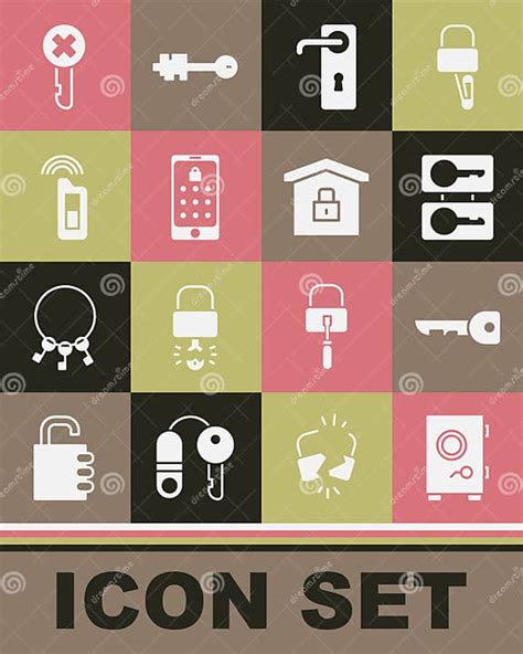 Set Safe Key Casting Keys Door Handle Mobile Graphic Password Car With Remote Wrong And