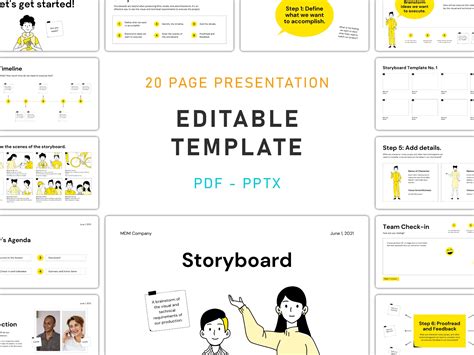 Storyboard Editable Powerpoint Presentation Template Visualize Your Story With Impact And