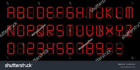 Lcd Font Images Stock Photos D Objects Vectors Shutterstock