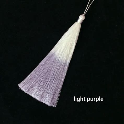 2 шт лот 14 см длинные градиентные кисточки шелковая бахрома шитье челка кисточка