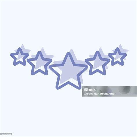 아이콘 별 다섯 개 등급 별 기호와 관련이 있습니다 투톤 스타일 심플한 디자인 편집 가능 간단한 그림입니다 간단한 벡터 아이콘 금 금속에 대한 스톡 벡터 아트 및 기타