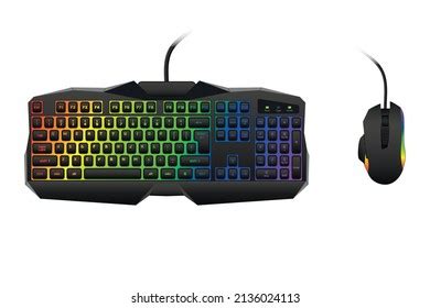 Illustration Rgb Keyboard Mouse Stock Vector Royalty Free Shutterstock
