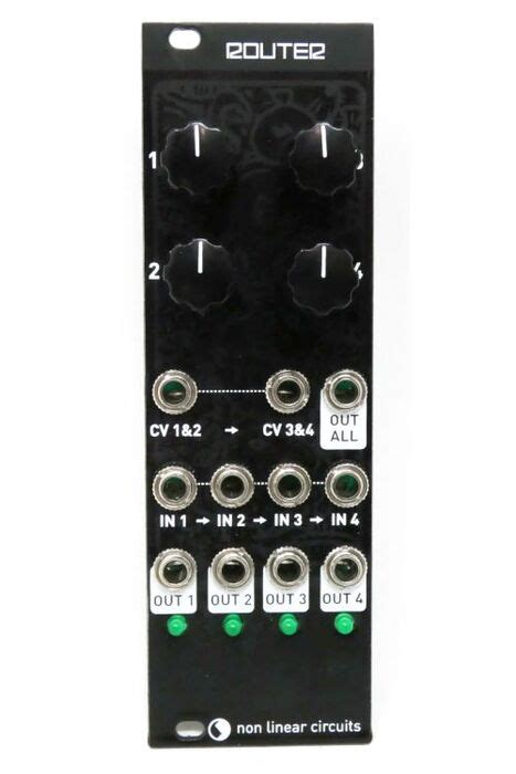 Router Panel Black Magpie Modular Modular Addict Synth Diy
