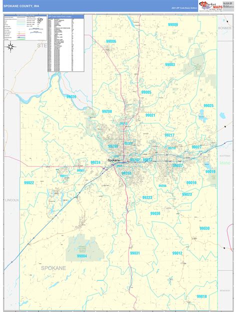Zip Code Map Spokane Wa Map Worksheets