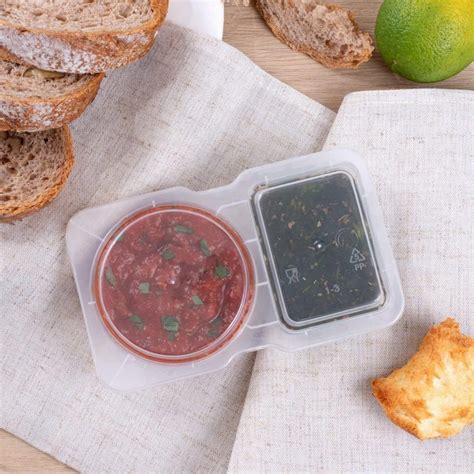 Container Condiment Containers With Lids Snack Container 1 Pc 4 Sizes Small Double Sided