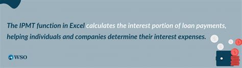 Ipmt Function Interest Portion Of A Loan Payment In Excel Wall Street Oasis