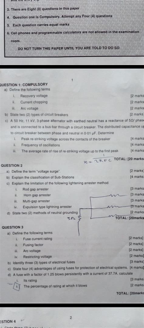 3 there are eight 8 questions in this paper4 question one is compuls