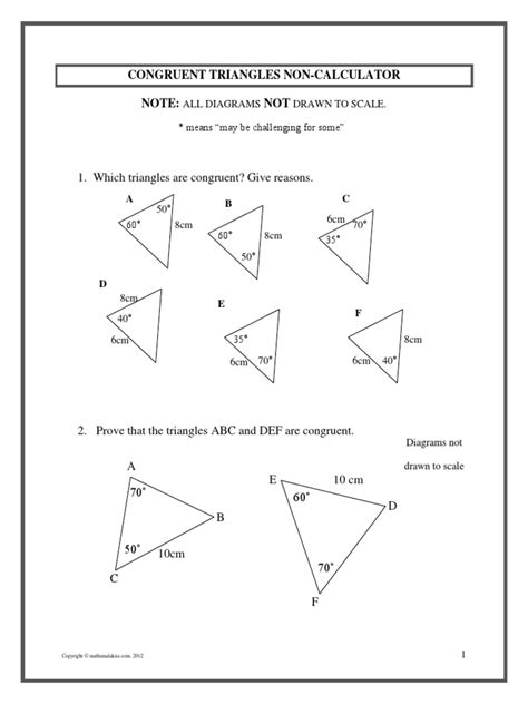Congruent Triangles With Solutions By Hassan Lakiss Worksheets Library