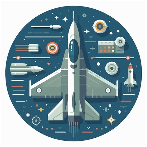 전투기 제트기의 터 이미지 프리미엄 Ai 생성 벡터