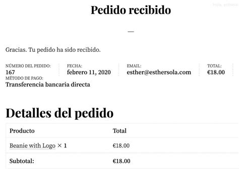 Redireccionar después de la compra en WooCommerce Desarrollo Web by