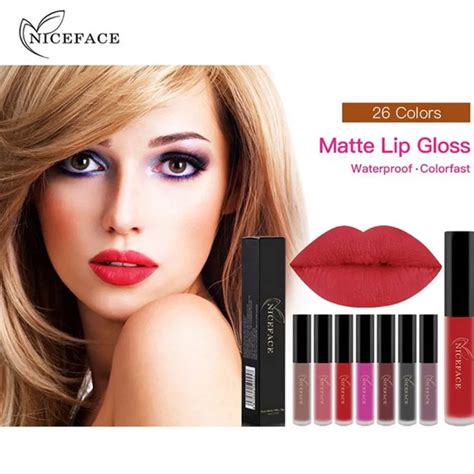 Niceface 1 24 Colors Matte Lipstick Long Lasting Lipstick Waterproof