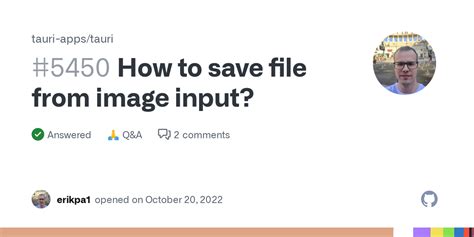 How To Save File From Image Input · Tauri Apps Tauri · Discussion