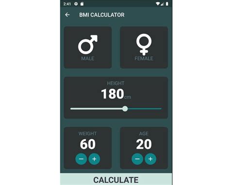 A Dart Based Bmi Calculator That Can Give The User An Approximate