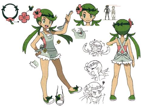 Mallow Concept Art Pokémon Sun And Moon Art Gallery Pokemon Art Anime Character Design