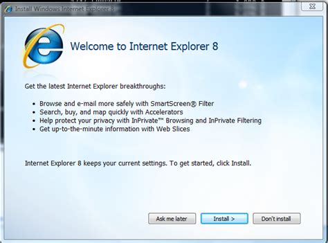 IE8 Via Automatic Update For Users Running IE6 Or IE7 Neowin