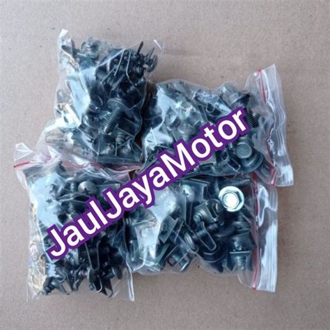 Baut Motor Lengkap Baut Baut Scrup Full Bagian Legsil Kunci Atas Bawah Supra X 125 Cod