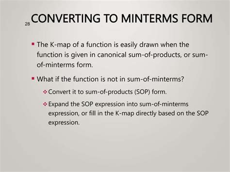 Digital Logic Design Chapter 3 Karnaugh Maps Ppt