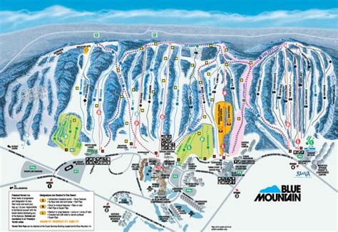 Trail Map Blue Mountain Ski Trails The Blue Mountains