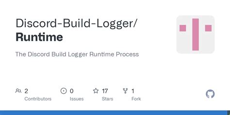 Github Discord Build Loggerruntime The Discord Build Logger Runtime Process