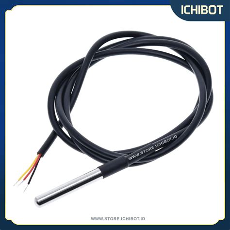 DS18b20 Waterproof Temperature Sensor Suhu Stainless Steel 1 Meter