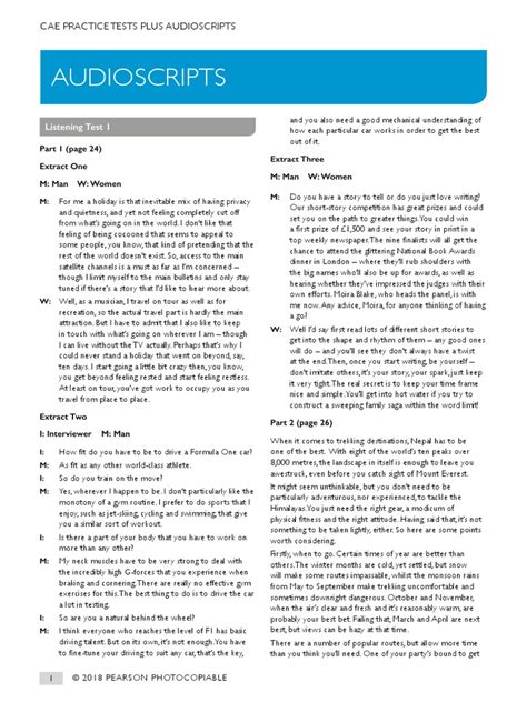 audioscript pdf