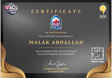 Malak Abdallah On Linkedin Html Css Acumasterexception