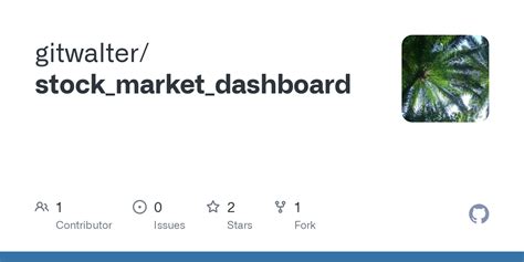 Github Gitwalterstockmarketdashboard