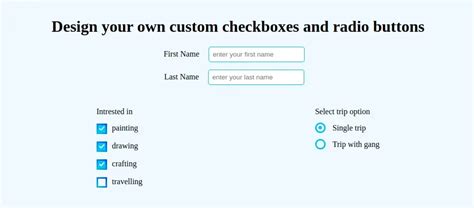 How To Design Custom Check Boxes And Radio Buttons With Css Mycodeblog