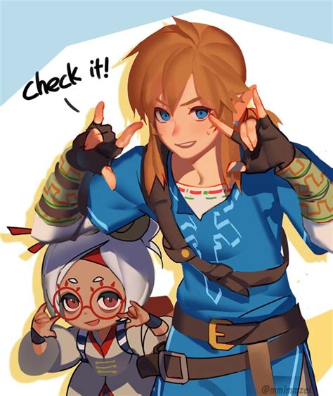 Link And Purah The Legend Of Zelda And More Drawn By Mimme Haenakk Danbooru