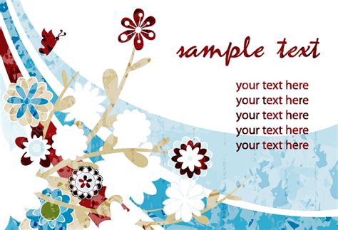 벡터 수채화 인사말 카드 템플릿 Psd 다운로드 디자인 자료 다운로드