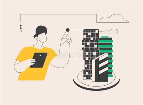 Interactive Design Visualization Abstract Concept Vector Illustration