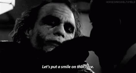 Joker Heath Ledger  Joker Heath Ledger Lets Put A Smile On That