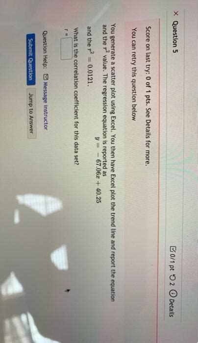 Solved X Question 5 B0 1 Pt 2 Details Score On Last Try 0