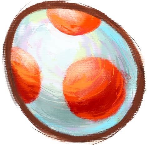 File Yoshi Egg Red Artwork Yoshis New Island Png Super Mario Wiki