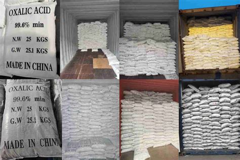 Oxalic Acid Dihydrate Powder Industrial Grade 996min
