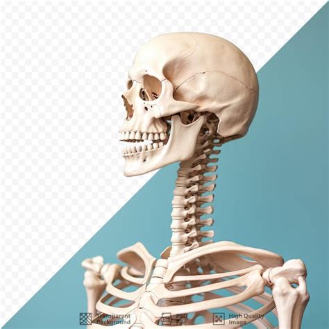 Premium Psd Medical Clinic Concept Featuring A Human Skeleton Model For Anatomical Science