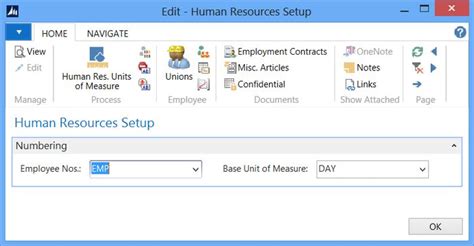 microsoft dynamics nav 2016 for human resource