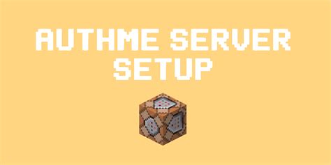 Authme Setup Auth Server Configuration Builtbybit