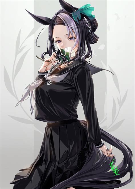 白も黒も。『私』に染まるの。」 ウマ娘 メジロラモーヌ 」 羊毛兎 メイキング本発売中のイラスト